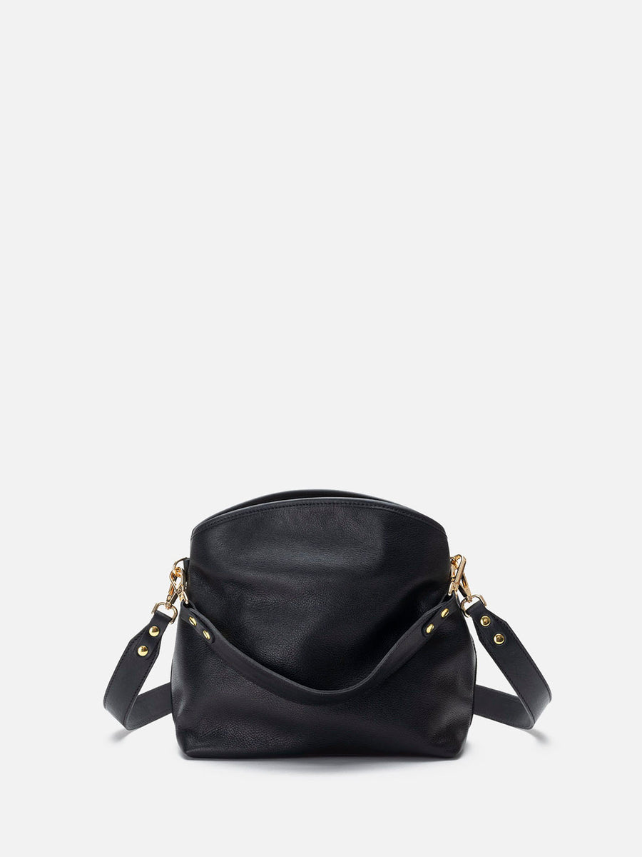 Juniper Negro | Bolso mediano de piel | Mercules