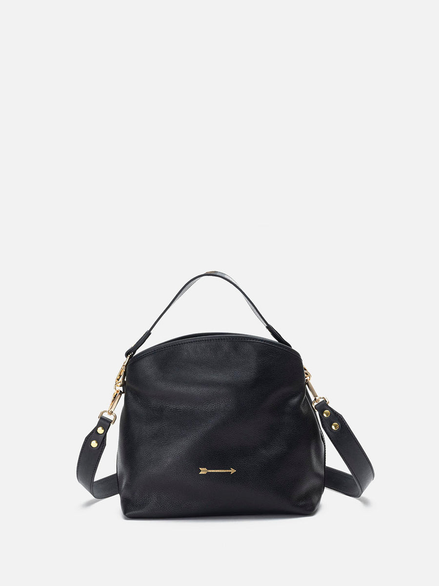Juniper Negro | Bolso mediano de piel | Mercules